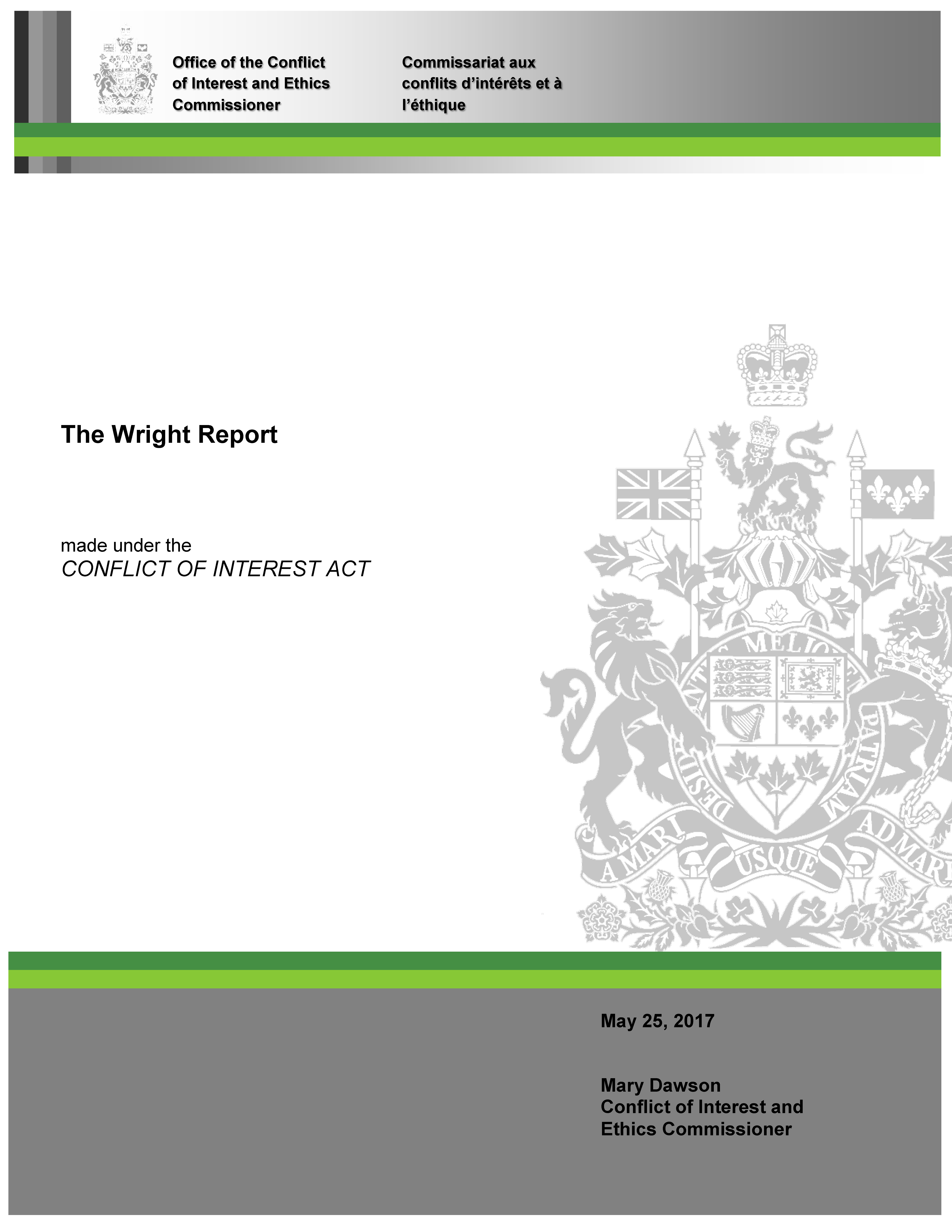 The Wright Report